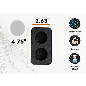 Polar Whale Hotel Hospitality Coffee Pod Storage Organizer 2 Piece Multi-Pack Tray Holder Waterproof Washable Bed and Breakfast Drawer Insert Holds 2 Pods Each Compatible with Keurig K-Cup 2 Pc Set