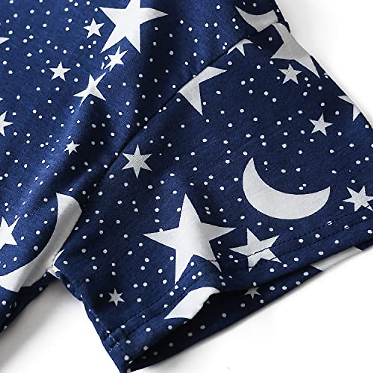 QUCH Womens Pajama Sets Plus Size Sleepwear Tops with Capri Pants Cotton Pajamas Set for Women Soft Comfy Cute Pj SetsSet DarkBlue Star XL