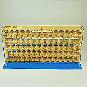 LITKO Paint Organizer Storage Rack Miniature Model Hobby Paint Station Holder Caddy Stand | 34mm Round Bottle Paints | Wall Mount | Compatible with Citadel, Pro-Acryl, Formula P3 (70 Holes)