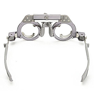 CGOLDENWALL Adjustable Trial Frame Optical Trial Lens Frame PD 54-70mm Pure Titanium Optical Titanium Optic Trial Eye Optometry Lens Frame Test Optician TF-BT