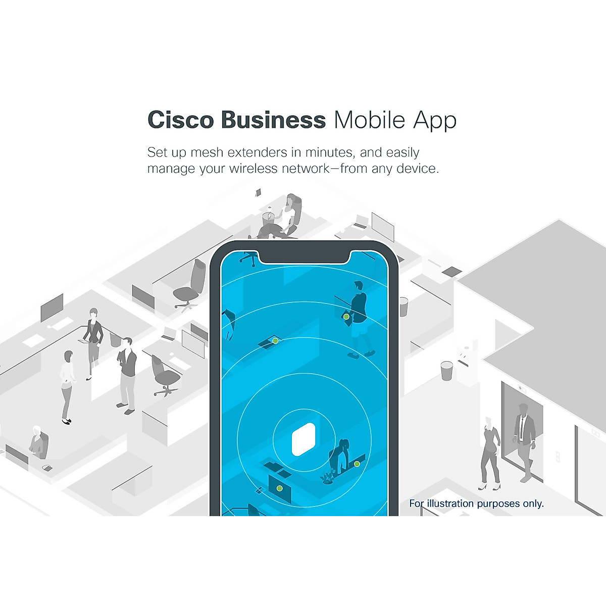 Cisco Business 140AC Wi-Fi Access Point | 802.11ac | 2x2 | 1 GbE Port | Ceiling Mount | Limited Lifetime Protection (CBW140AC-B)