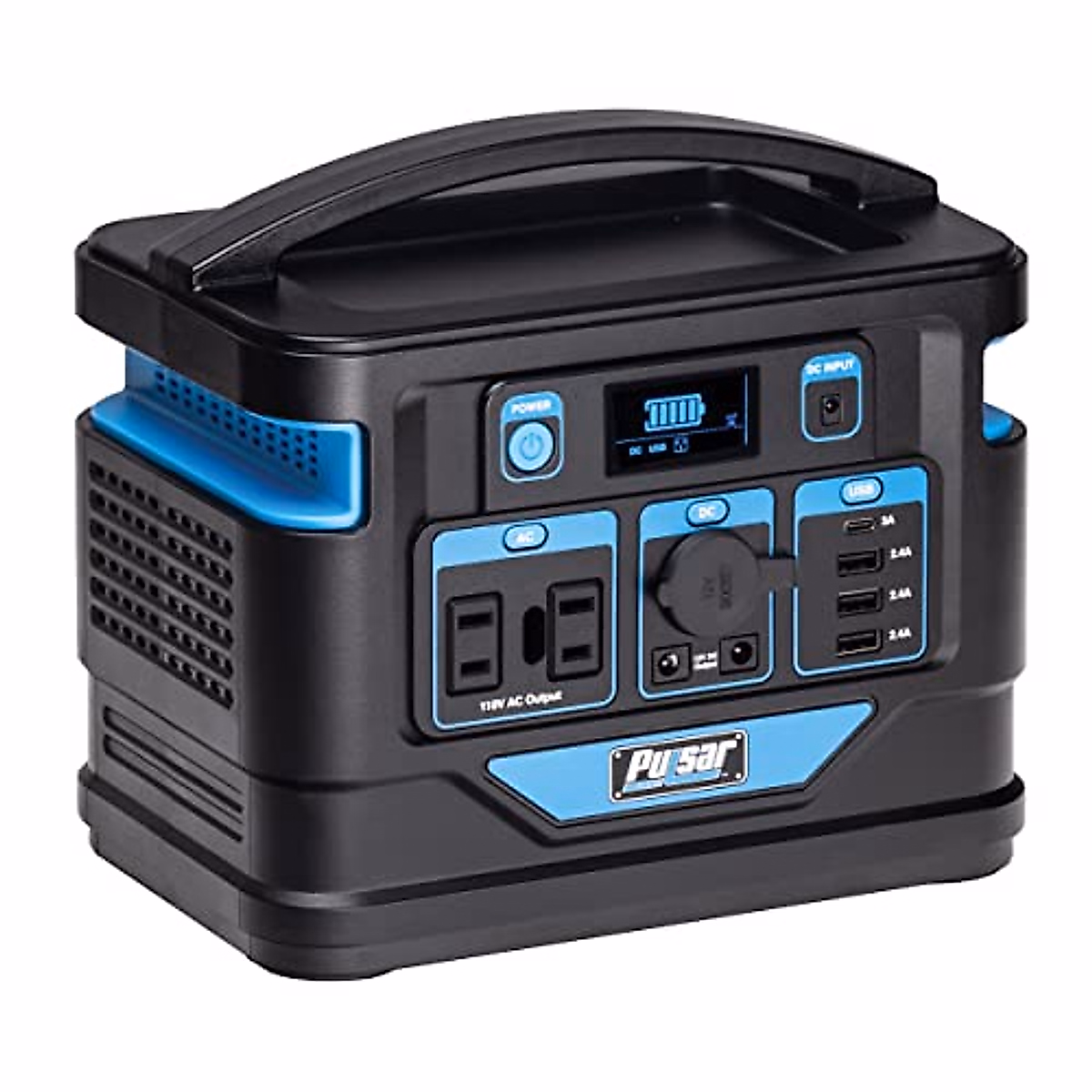 Pulsar Portable Power Station PPS200, 222Wh Lithium Battery Backup, 200W Pure Since Wave AC Outlets, USB C, Solar Generator Power Supply for Outdoor Camping Travel Hunting Fishing Emergency