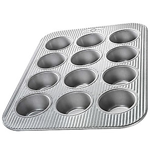 USA Pan Bakeware Muffin Pan, 12-Well, Aluminized Steel and Rectangular Cake Pan, 9 x 13 inch