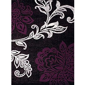 United Weavers Dallas Trousseau Accent Rug - Plum, 2x3, Contemporary Indoor Polypropylene Rug with Floral Pattern, Jute Backing