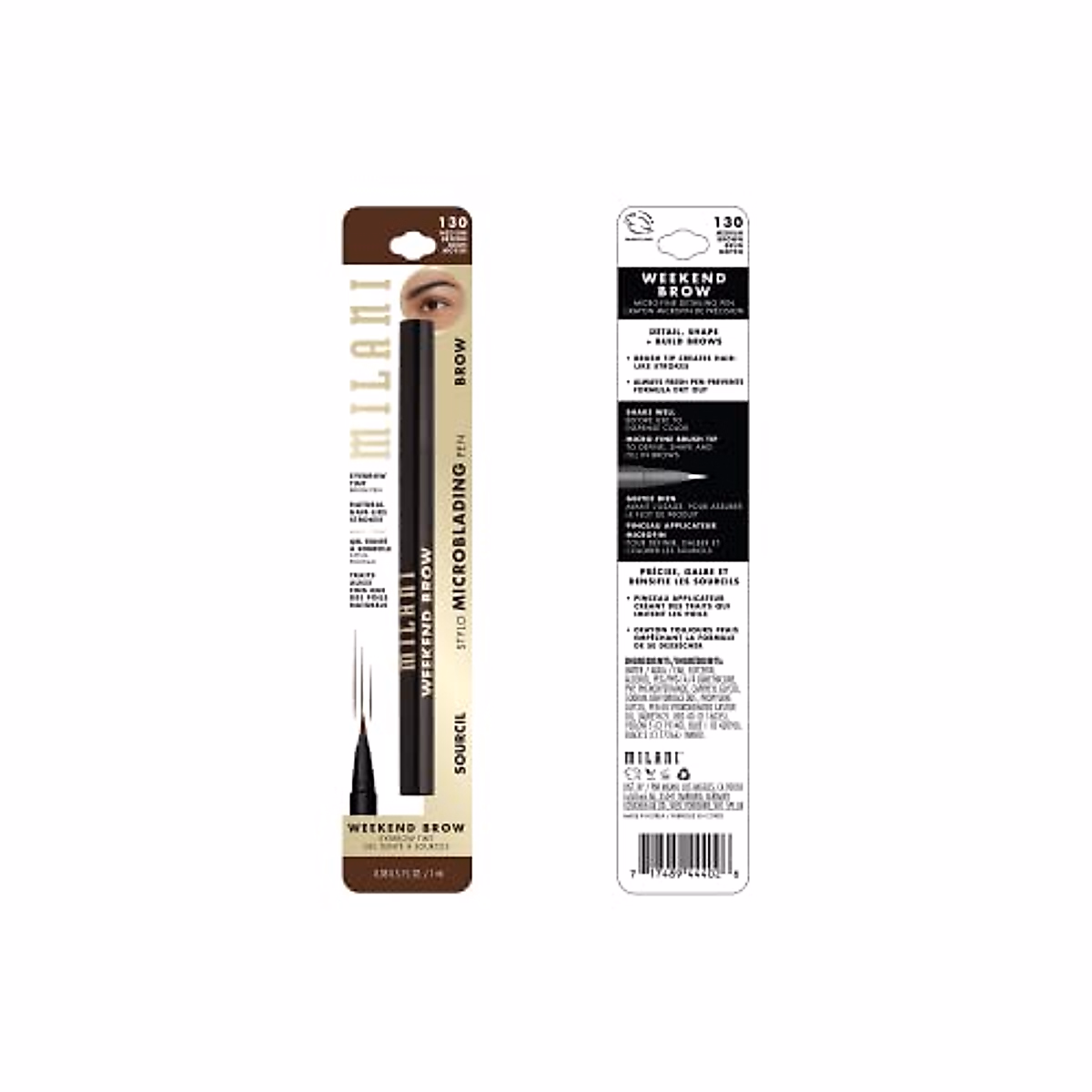 Milani Weekend Brow Eyebrow Tint - 130 Medium Brown