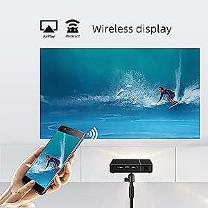 Viinice Full HD 1080P 3D Android Smart WiFi Laser Beamer 300Inch Portable Mini Projector Proyector for Smartphone 4K Cinema 4K Laser Projector with WiFi and Bluetooth