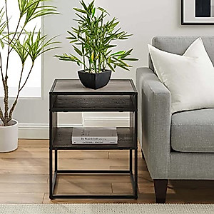 Westcharm 18 inch Tall Faux Bamboo Plant - Lush Artificial Bamboo in Black Polyresin Pot with Decorative River Stones for Home Office Kitchen Living Room Countertop Mantel