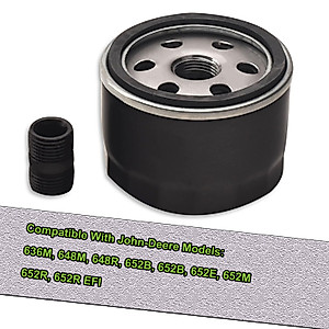 TY26640 Oil Filter Wrench - AM125424 Engine Oil Filter Kit Compatible With John-Deere Replaces GY20577,AM39687, AM119567, AM101207, TY26640