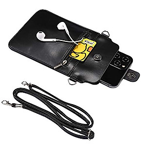 Cellphone Touch Screen Purse for Women, Crossbody Shoulder Pouch for iPhone 14 13 12 11 Pro Max iPhone XR XS Max 8 7 Plus Google Pixel 7 6 Pro 5a 5 4a 5G 4 XL 3a XL OnePlus 11 (Black)