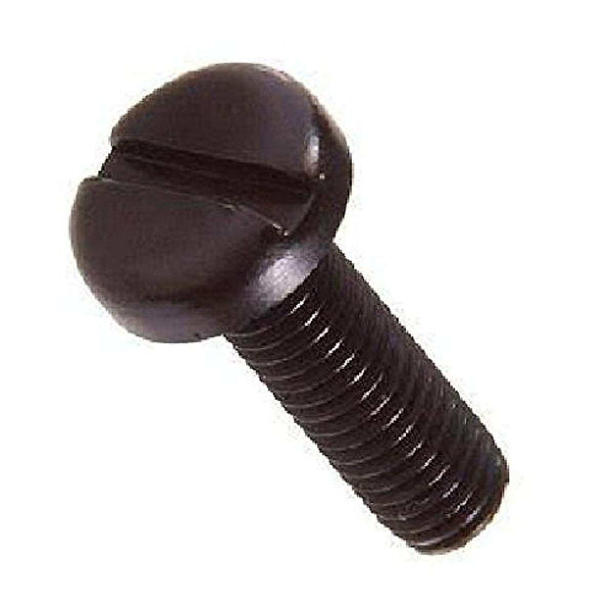Small Parts Steel Pan Head Machine Screw, Black Oxide Finish, Meets ASME B18.6.3, Slotted Drive, #3-48 Thread Size, 1/4" Length, Fully Threaded, Imported (Pack of 100)