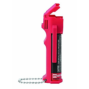 Mace Brand KeyGuard Mini Pepper Spray, Black – Accurate 5’ Powerful Pepper Spray Keychain for Women & Men – Refillable Mace Spray, Self Defense Flip-Top Safety Cap for Fast Access – Easy to Use