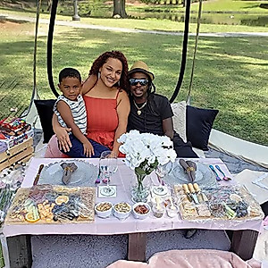 Leedor Gazebos for Patios Screen House Room 4-6 Person Canopy Pergolas Mosquito Net Camping Tent Dining Pop Up Sun Shade Shelter Mesh Walls Not Waterproof Gray,10'x10'