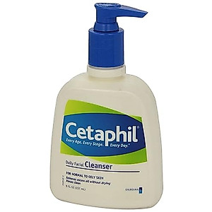 Cetaphil Daily Facial Cleanser for Normal to Oily Skin, 8 Ounce