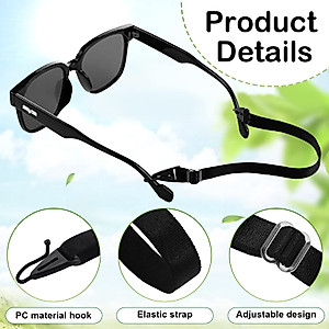 Oudain 6 Pack Kids Eyeglass Strap Adjustable Glasses Strap Kids Eyeglass Strap Eyeglass Band Sports Glasses Strap(Multi Color)