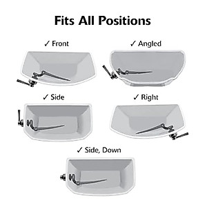 Korky Toilet Repair 6054BP StrongARM Tank Lever Universal to Fit Front Angled Side Left and Right Mount Toilets, Chrome, Simple Style