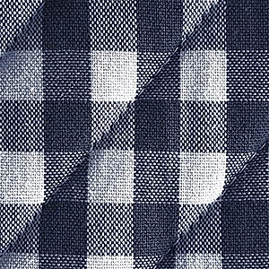 DII Gingham Check Kitchen Collection, Navy, Potholder Set