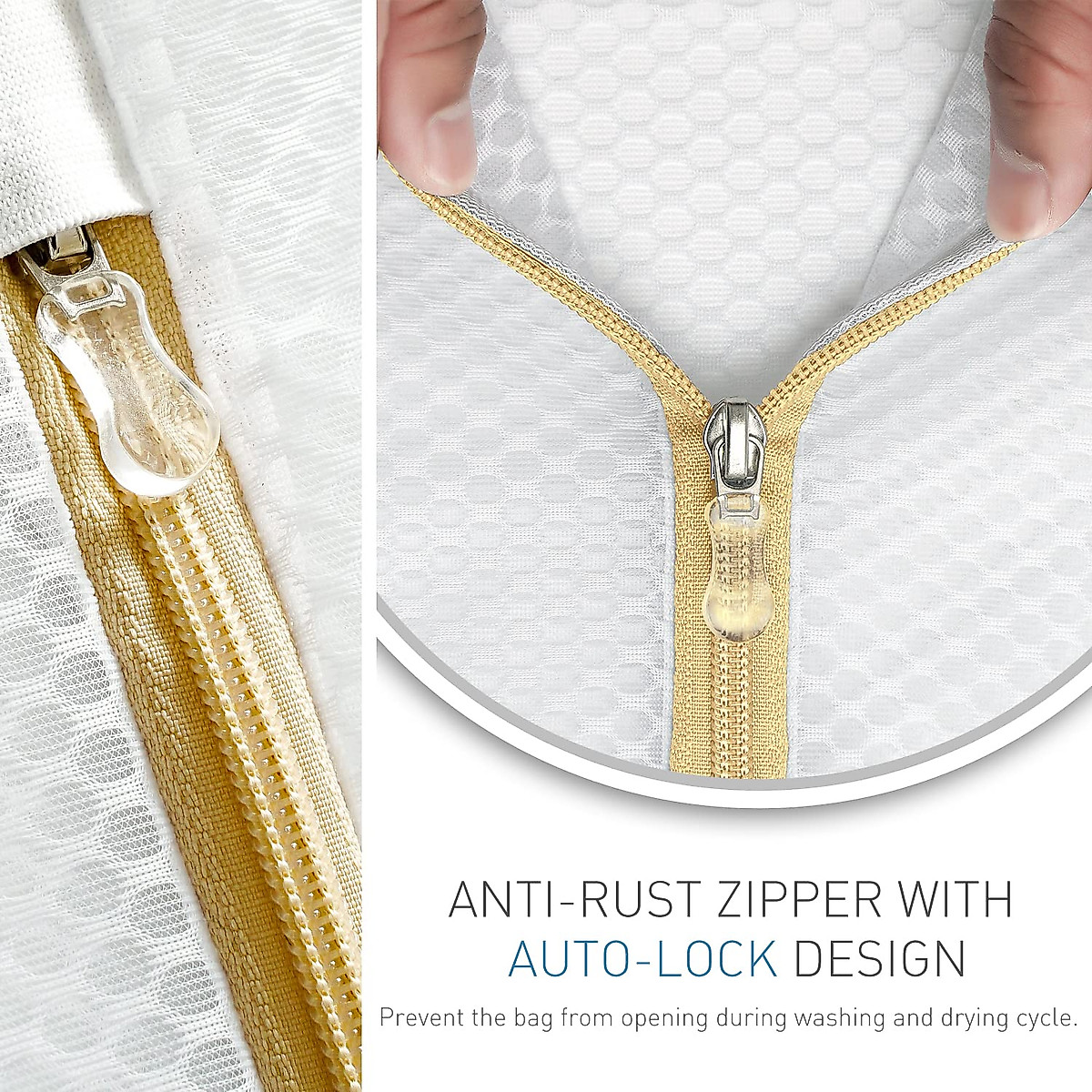 Prezon Mesh Laundry Bags, Washing Machine Wash Bags, Reusable and Durable Mesh Wash Bags for Delicates Blouse, Hosiery, Underwear, Bra, Lingerie Baby Clothes - 3M（12 x 16 Inches）