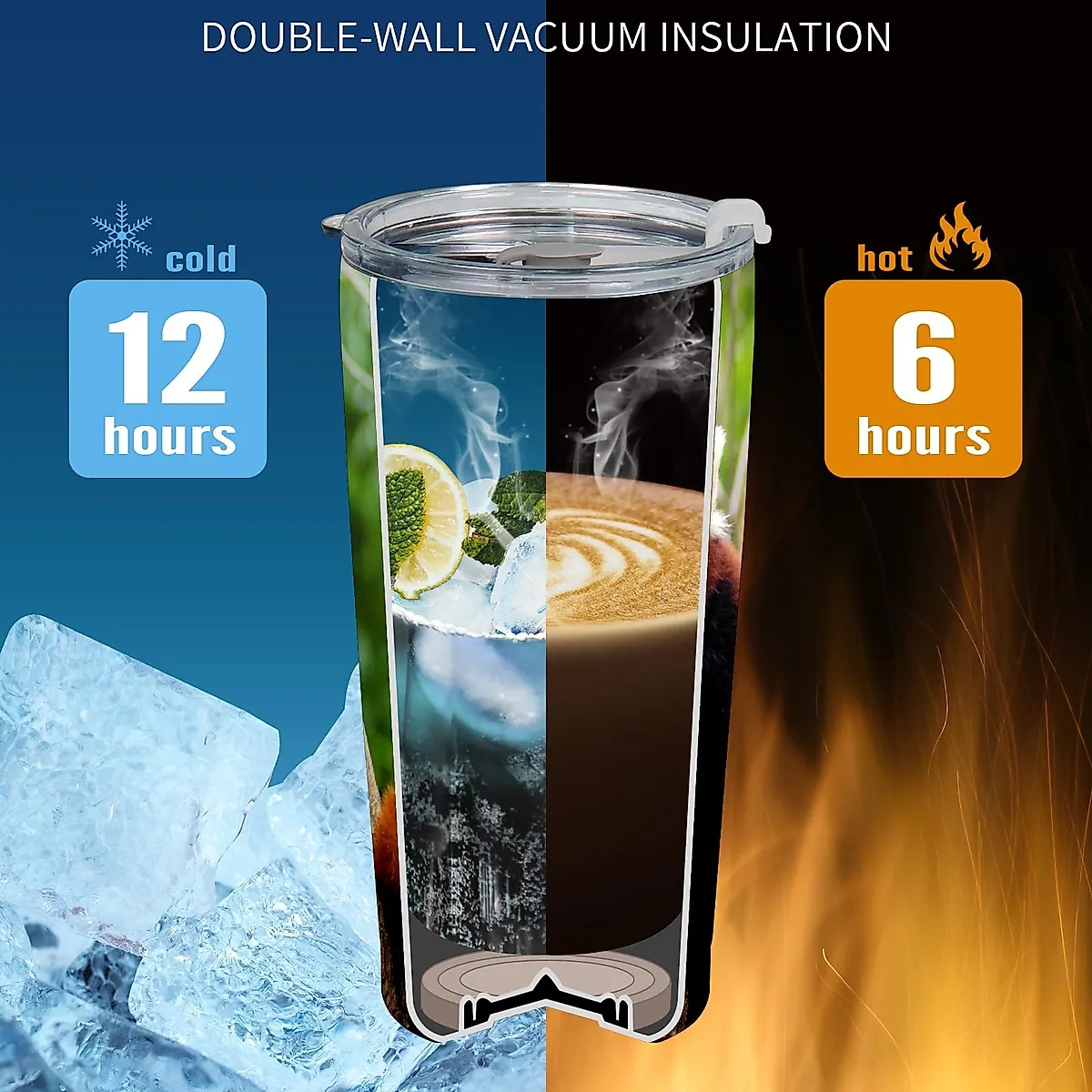 ZAQERFZ 20 Oz Insulated Tumblers Travel Mug With Lid Red Panda Stainless Steel Double Wall Vacuum Coffee Cup Gifts For Men Women Boys Girls