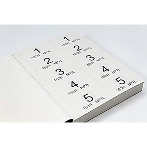 Silvine Cloakroom/Raffle Tickets, Numbered 1-1000 with Security Numbering. Ref CRT1000 [Pack of 6]