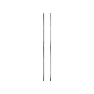 Alera ALE Stackable Posts For Wire Shelving, 36" High, Silver (Pack of 4)