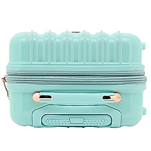 kensie Women's Alma Hardside Spinner Luggage, Expandable, Opal, Carry-On 20-Inch