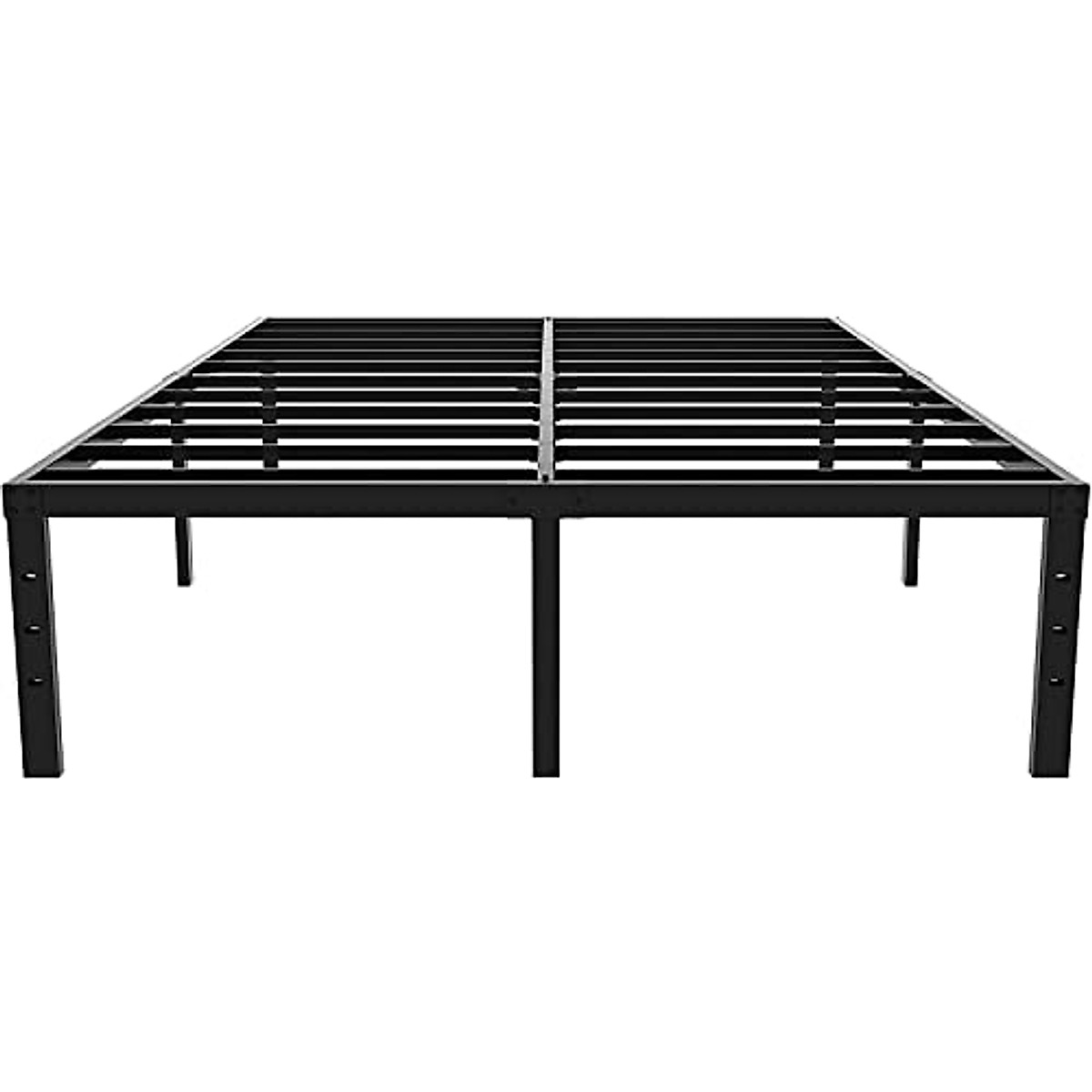 Sealvvos 14 inch King Bed Frame Metal Platform Mattress Foundation with Steel Slat Support, No Box Spring Needed, Easy Assembly, Black