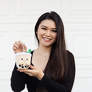 ABC Boba Tea Plush Orignial Cute Stuffed Animal Toy for Wallet, Backpack or Purse 5"