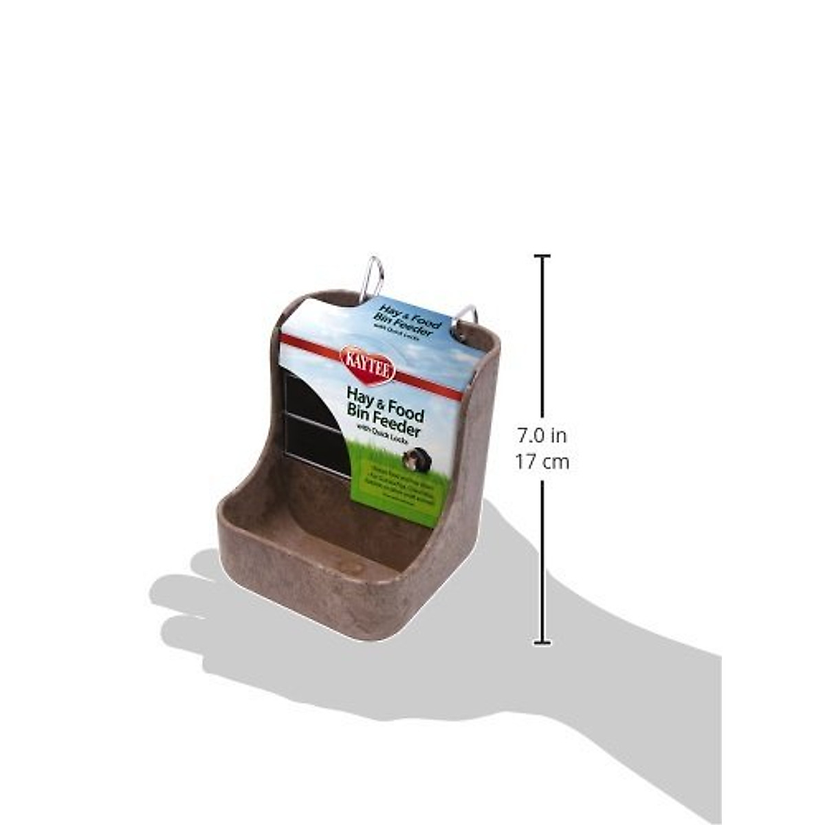 Kaytee Hay n Food Bin Feeder with Quick Locks (2-Pack) (Colors May Vary)