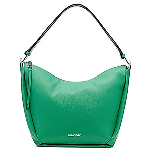 Calvin Klein Prism Top Zip Convertible Hobo Shoulder Bag, Bonsai
