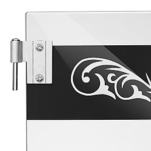 Olde Midway Popcorn Machine Door Replacement, Glass Door for 8-Ounce Commercial Popcorn Machines - Black Design