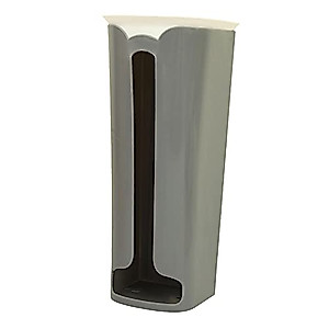 MYCENSE Storage Rack Grocery Bag Holder Decor Stackable Shoe Cover Waterproof Dispenser Wall Mounted for Cabinet Kitchen Bathroom Hotel, Grey