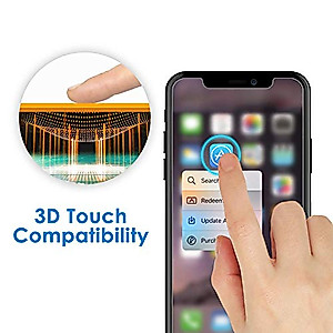 IFLASH iPhone XR, iPhone 11 Glass Screen Protector, Crystal Clear Tempered Glass Screen Protector for Apple iPhone 11 / XR 6.1 2018 2019 - Case Friendly/Bubble Free / 3D Touch/Scratch Proof/HD