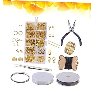 TEHAUX 1 Set Jewelry Earrings Jewelry Making Supplies DIY Earrings Materials Jump Rings Earring Finding Tool DIY Earrings Accessories Earring Maker kit Earring Making Pliers Repair