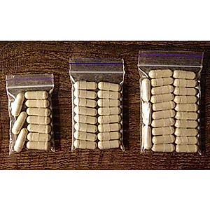 300 Pcs Small Bags for Jewelry - 2 Mil Clear Reclosable Poly Zipper Bags Sizes 1.5" x 2.3", 2" x 2.7", 2.4" x 3" for Pills, Vitamins