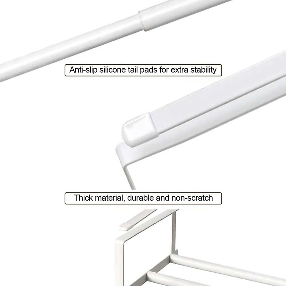 Generic 1PCS Shoe Storage Rack,Retractable Shoe Cabinet Simple Partition Shoe Tray Multi-Purpose Cabinet Class Shelves Hanging Shoe Basket(White), AM0XEB0L07TUS