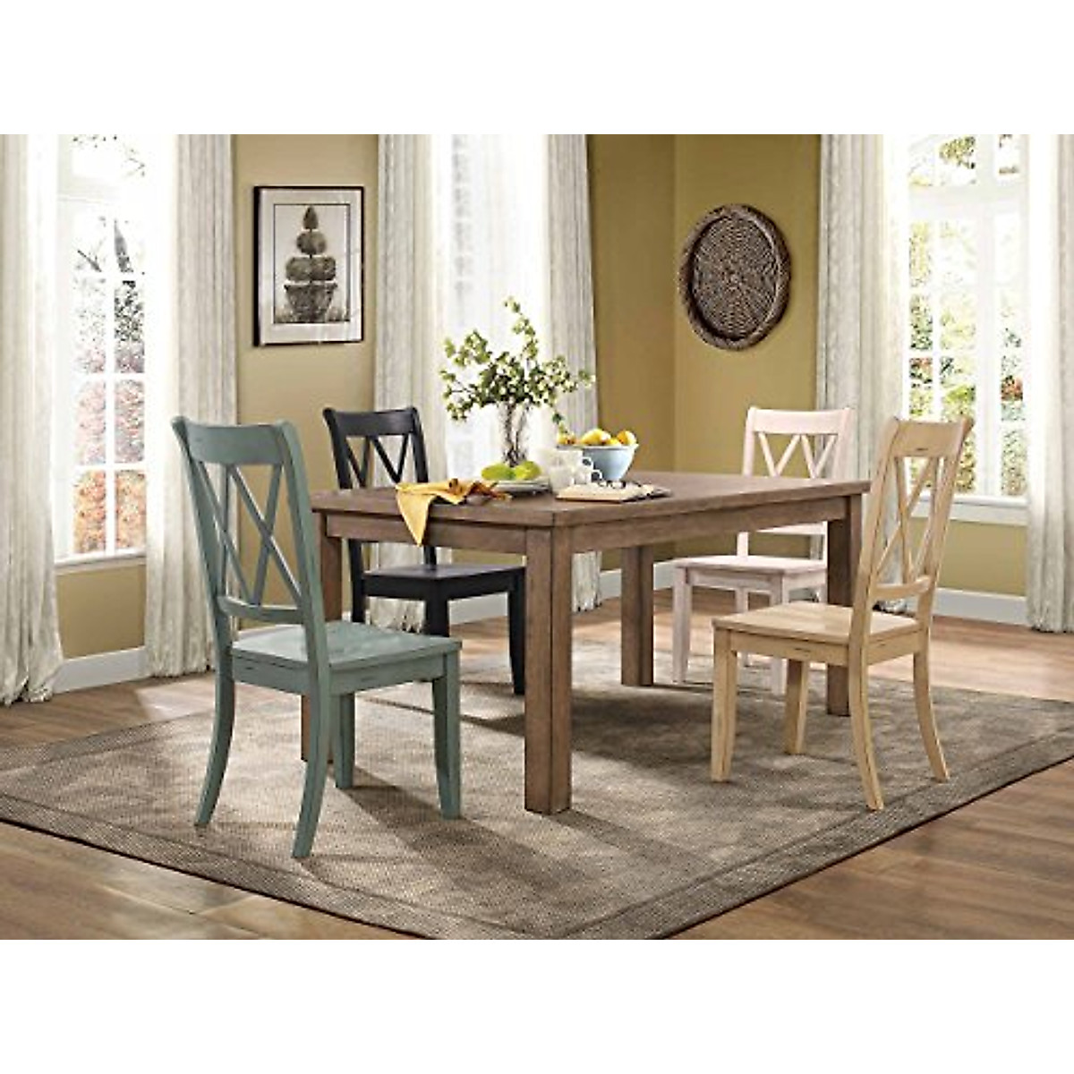 Homelegance Dining Chair (Set of 2), Teal