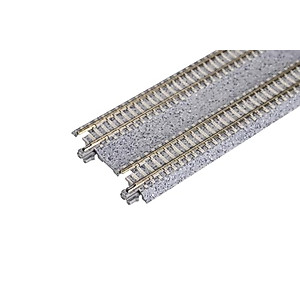 Kato KAT20023 N 4-7/8" Double Track Straight, Concrete Ties (2)