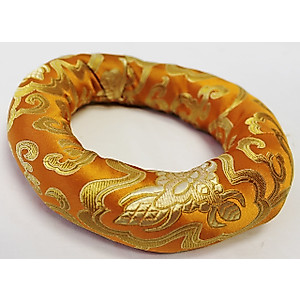 6" Silk Brocade Ring Cushion Pillow for Tibetan Singing Bowl~Best for Bowl size 7"-8"