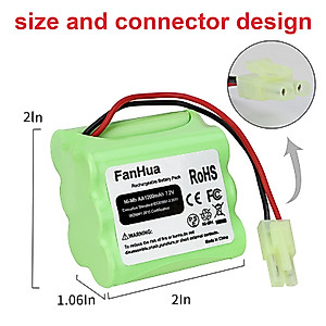 1200mAh XB2950 Replacement Battery for Shark V2950 V2950A V2945Z V2945 Vacuum Carpet Sweeper 7.2V Ni-Mh Battery