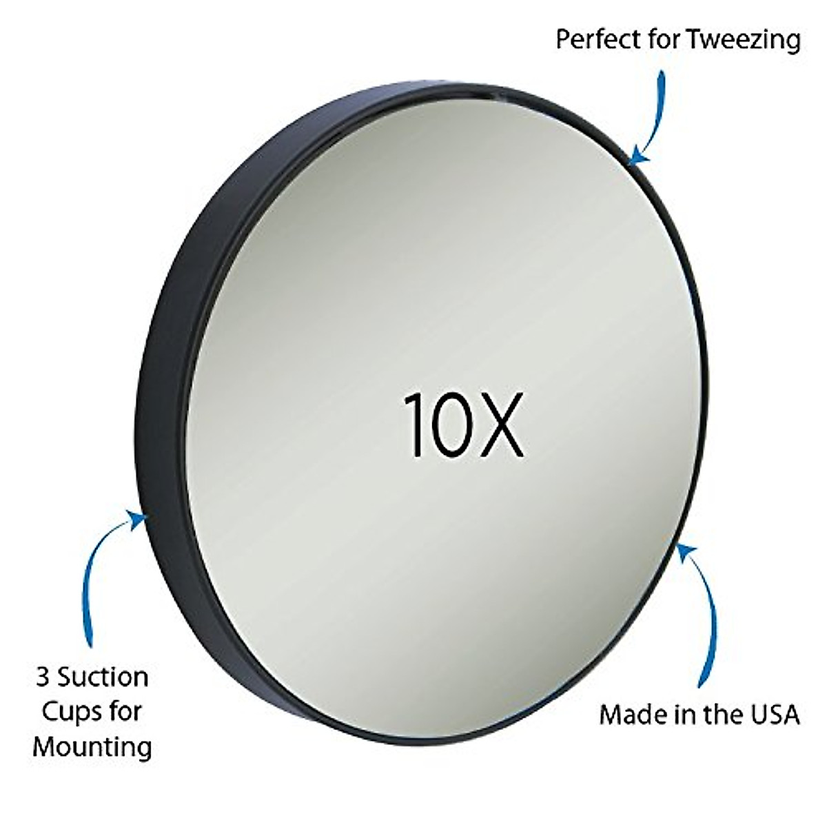 Zadro 3-Inch 10x Mag Close Up Spot Mirror, Mini