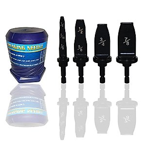 Swaging Tool Drill Bit, 4 PCS, HVAC Tools Copper Pipe Expander Manual Copper Pipe Air Conditioner Copper Tube Expander Size 1/4", 5/16", 1/2", 3/8",5/8",3/4",7/8".