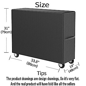 Patio Cooler Cart Cover Waterproof Oxford Fabric,Ice Chest Protective Covers,Fits for Most 80-100 Quart Rolling Cooler Cart Cover , Indoor Outdoor Beverage Cart Cover