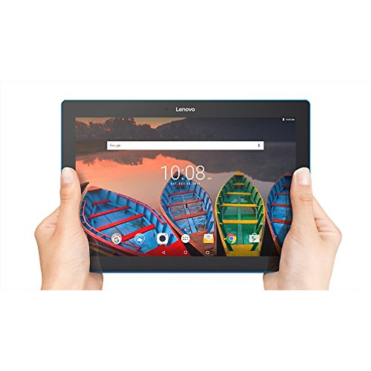 Lenovo Tab 10, 10-Inch Android Tablet, Qualcomm Snapdragon 210 Quad-Core 1.3 GHz Processor, 16 GB Storage, Slate Black, ZA1U0003US (Renewed)