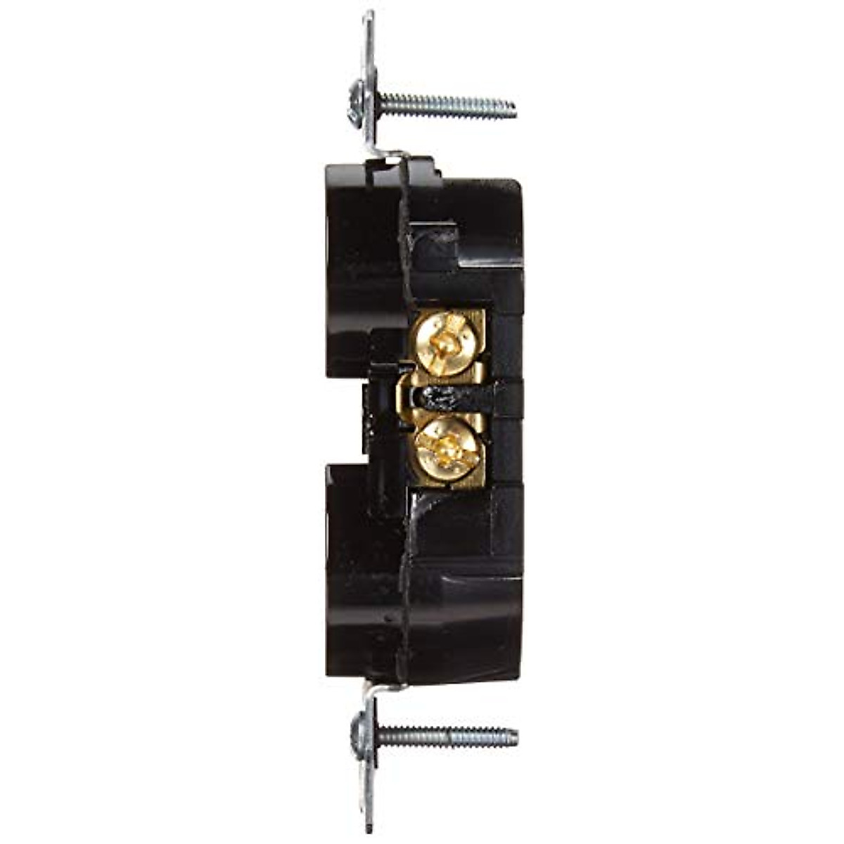 Leviton T5320-E 15 Amp 125V Tamper Resistant, Duplex Receptacle, Residential Grade, Grounding, 10-Pack, Black