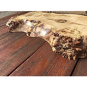 Table top from poplar burl slab, live edge table top, poplar burl, slab burl