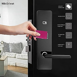 IC Card Fob Lock Door, 13.56 Mhz Smart TTLock Key, RFID Cards, Tarjeta Keyfob, 8 Packs