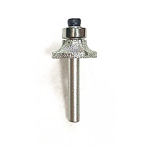 ILOVETOOL Brazed Diamond Radius Bits 1/4 Head Bullnose Profile Wheel 1/4 shank