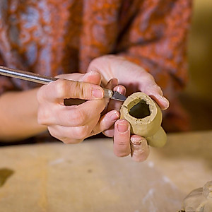 uxcell 25Pcs 43.5x11.6mm Craft Knife Blades, High Speed Steel Hobby Blades Replacement Set Art Blades Carving Tool with Storage Case