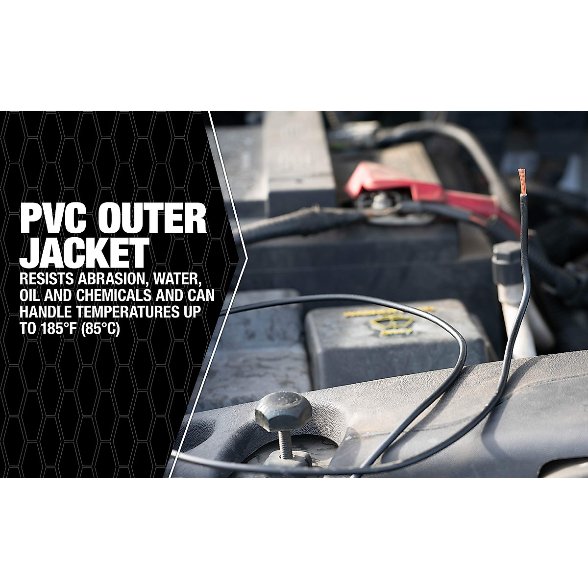 Southwire 55667323 Primary Wire, 18-Gauge Bulk Spool, 100-Feet, Black