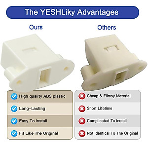 137006200 Washer Pedestal Drawer Latch for Electrolux, Washer Door Part Replaces PS2349356 AP4368805 Frigidaire EPWD15IW2 EPWD15IW3 EPWD15T0 EPWD157SIW0 EPWD157STT0 EPWD15IW1 EPWD15KG1 EPWD15MB1